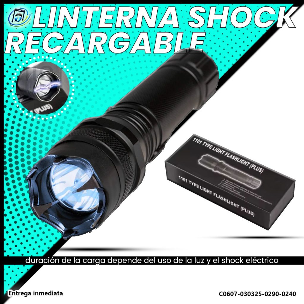 Llinterna Recargable con Teaser Shock - Multiservicios ARETEC